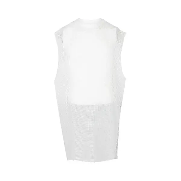 Givenchy Net Tank Top With Raw-edge Trim