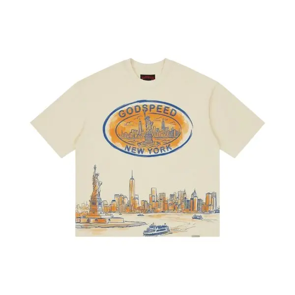 GODSPEED New York Skyline T-shirt 'bone