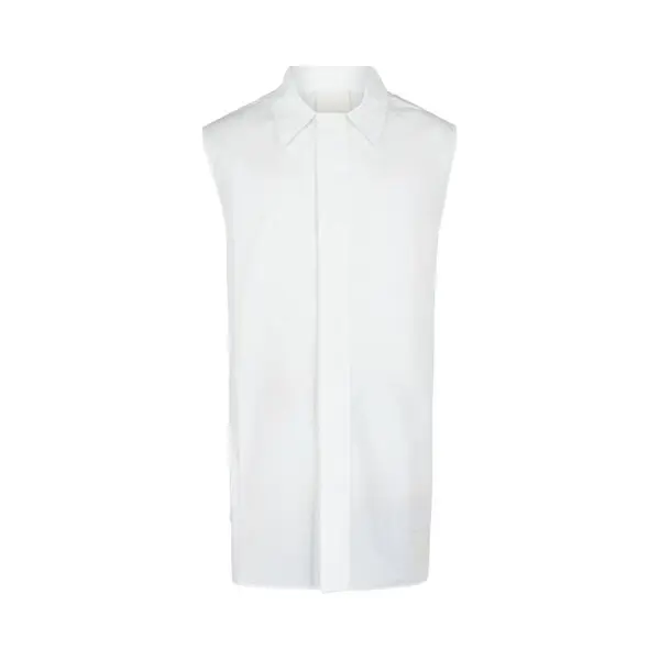 Givenchy Sleeveless Shirt In Cotton