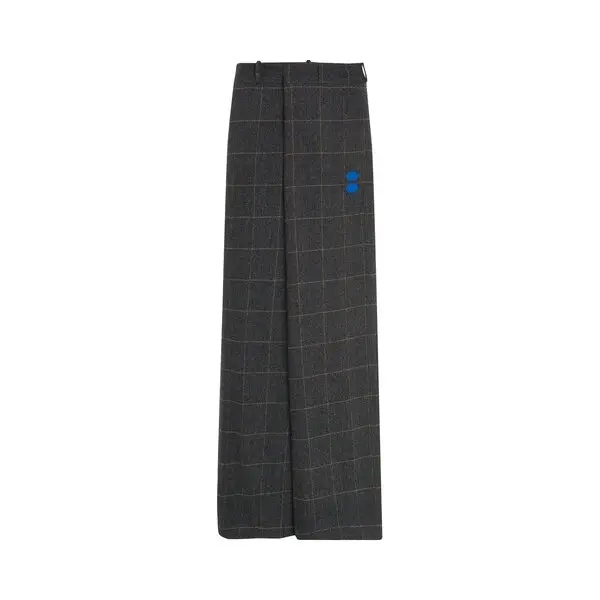Off-White Oversize Checkered Trousers