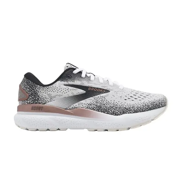 Brooks Wmns Ghost 16 Black Rose Gold - White