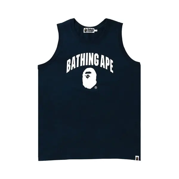 A BATHING APE Bathing Ape Tank Top 'navy