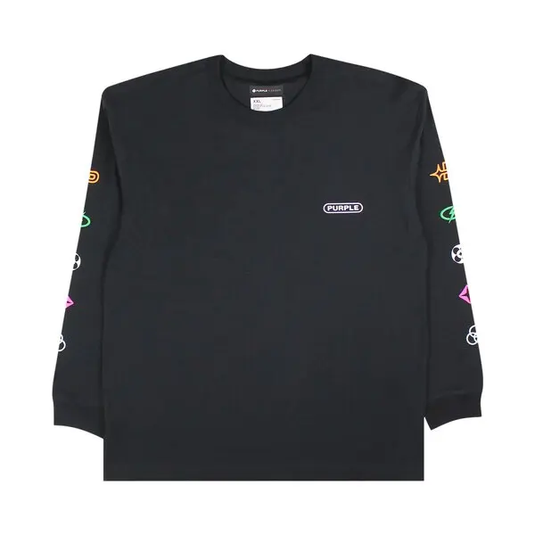 PURPLE BRAND Textured Jersey Long-sleeve Tee