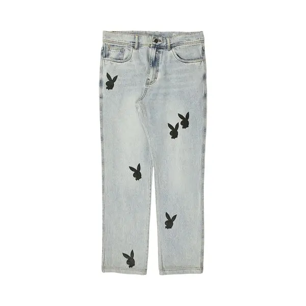 PLEASURES Bunny Applique Denim