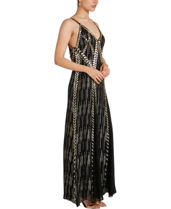 TEMPERLEY LONDON Viola Strappy Dress - Black