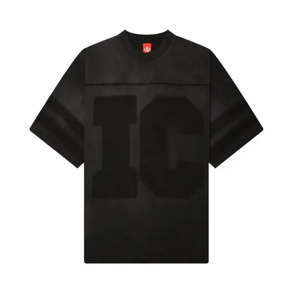ICECREAM Roberts Short-sleeve Knit Jersey 'jet Set - Black