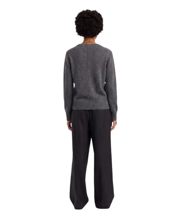 Chinti & Parker Wool-cashmere V-neck Sweater - Grey