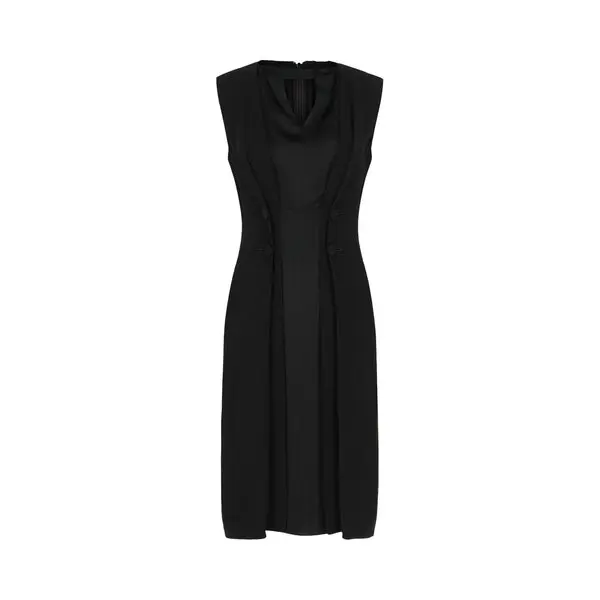 Givenchy Sleeveless Double-breasted Midi Coat Dress