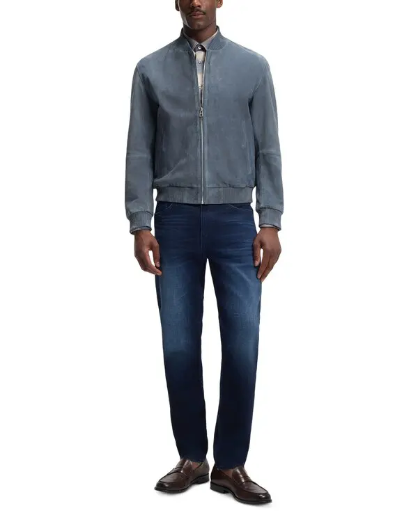 BOSS H-muller Suede Bomber Jacket