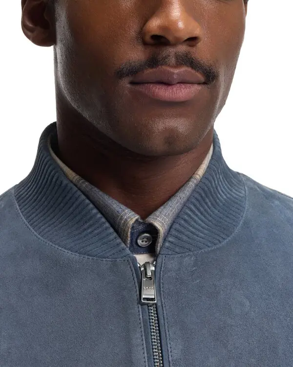 BOSS H-muller Suede Bomber Jacket