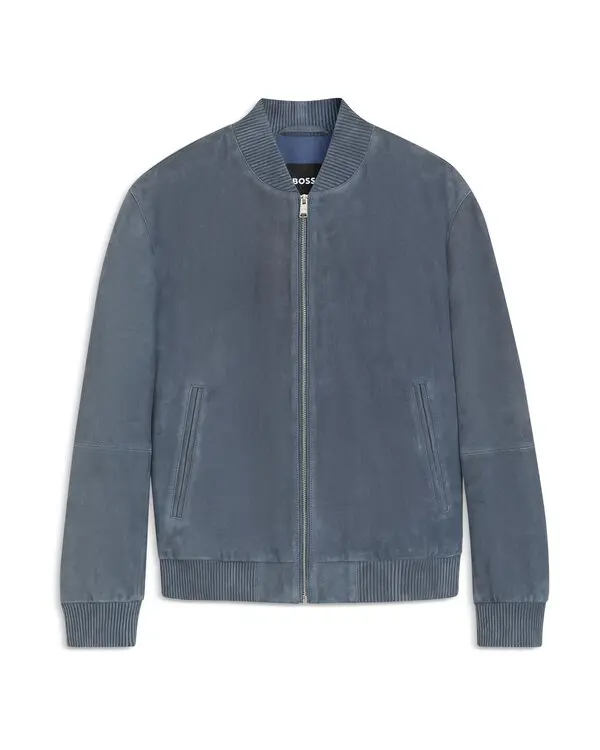 BOSS H-muller Suede Bomber Jacket