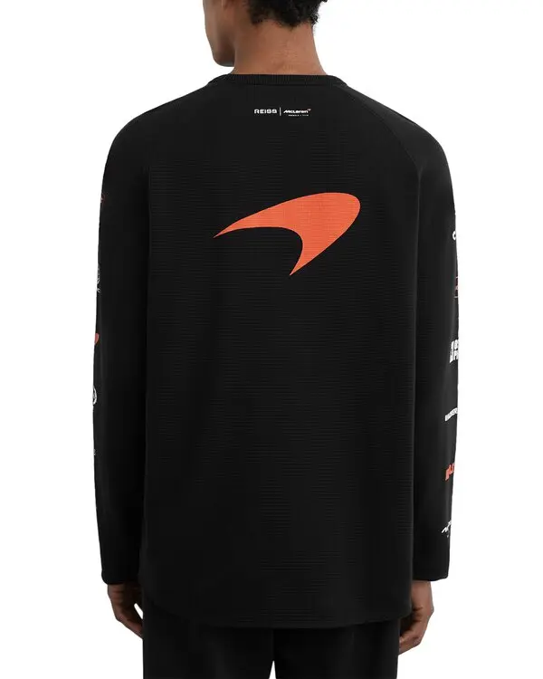 REISS Born Racers Logo Waffle Sweatshirt