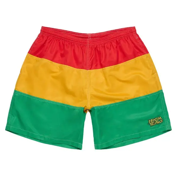 DENIM TEARS Color Block Swim Trunks