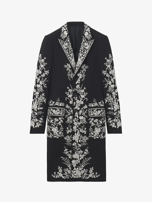 Alexander McQueen Floral Embroidery Coat