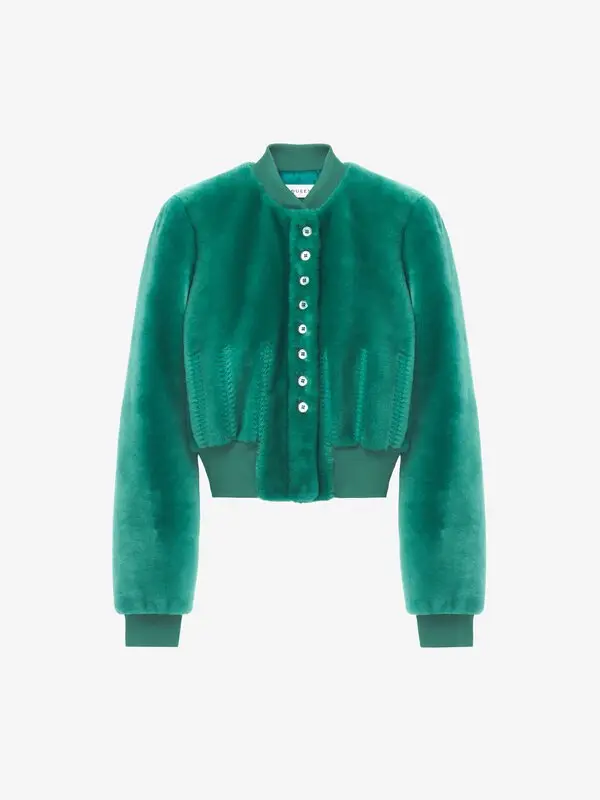 Alexander McQueen Shearling Bomber Jacket