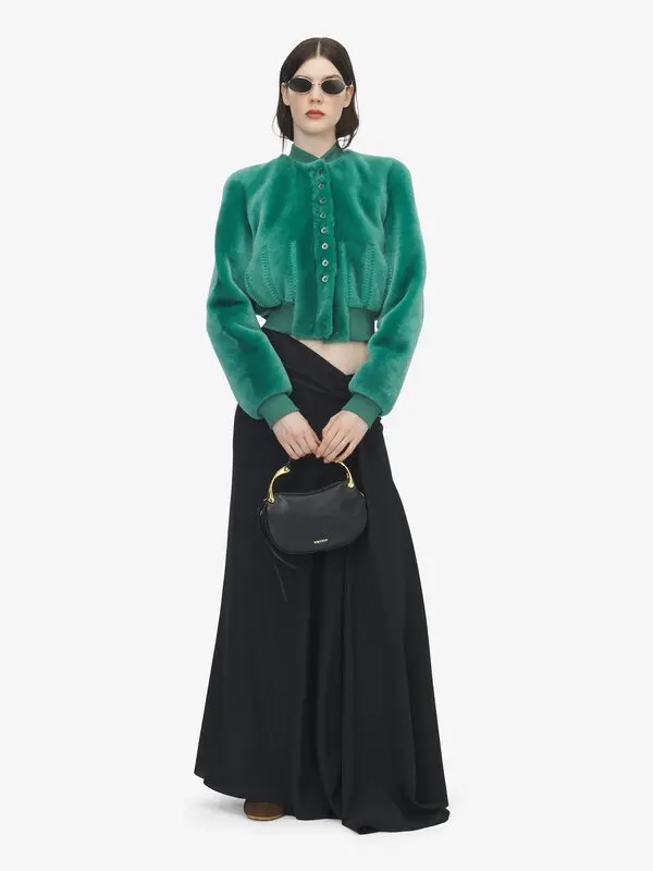 Alexander McQueen Shearling Bomber Jacket