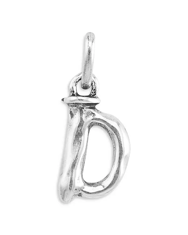 UNODE50 Sterling Silver-plated Letter Charm - D
