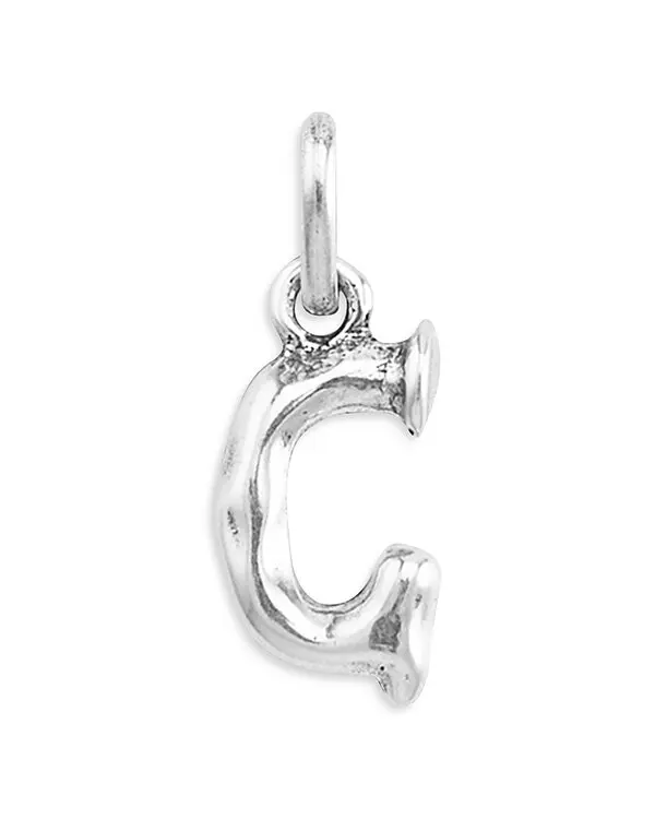 UNODE50 Sterling Silver-plated Letter Charm - G
