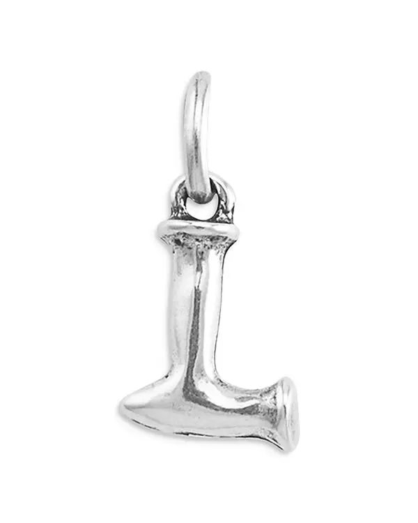 UNODE50 Sterling Silver-plated Letter Charm - L