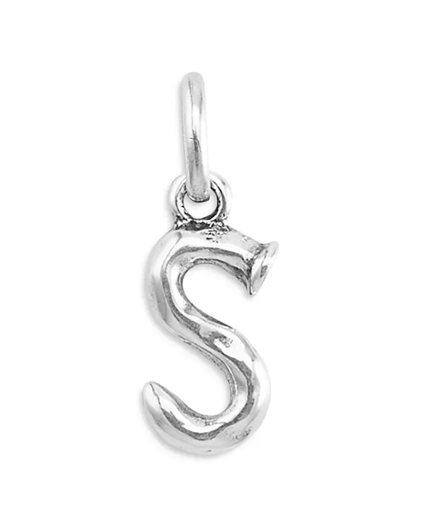 UNODE50 Sterling Silver-plated Letter Charm - S