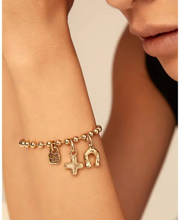 UNODE50 You Are Here Cross Charm - Gold