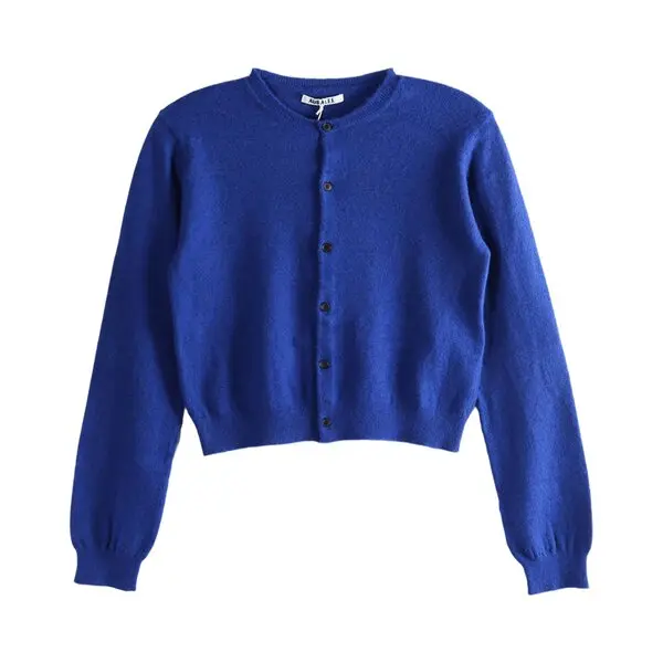 Auralee Brushed Cashmere Cotton Knit Cardigan