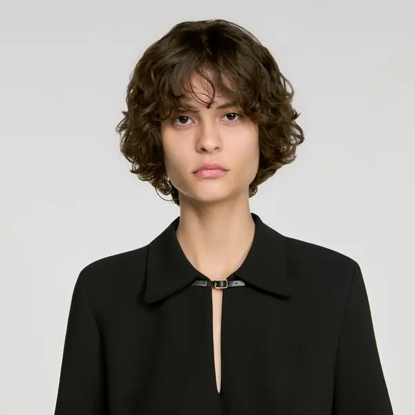 Sandro Short Contrast Skater Dress