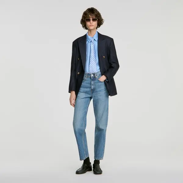 Sandro Jewellery Detail Satin Shirt