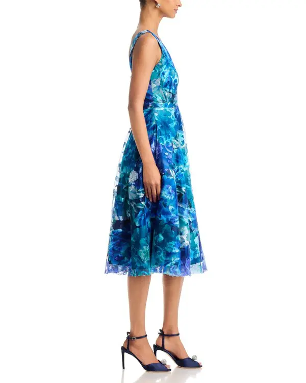 Eliza J Sleeveless V-neck Fit & Flare Mini Dress