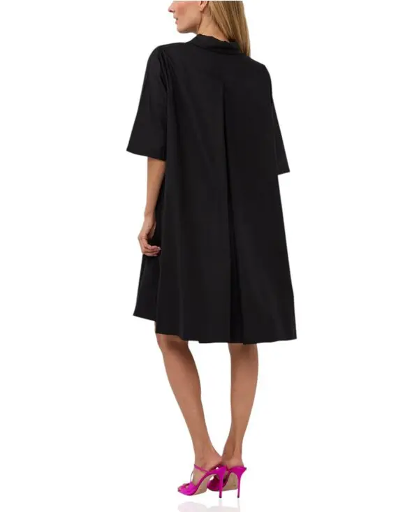 MARIELLE STOKKELAAR Laetitia Egyptian Cotton Shirt Dress - Black