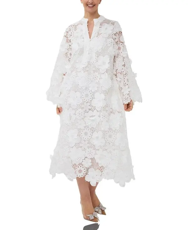 MARIELLE STOKKELAAR Estelle Lace Maxi Dress - White