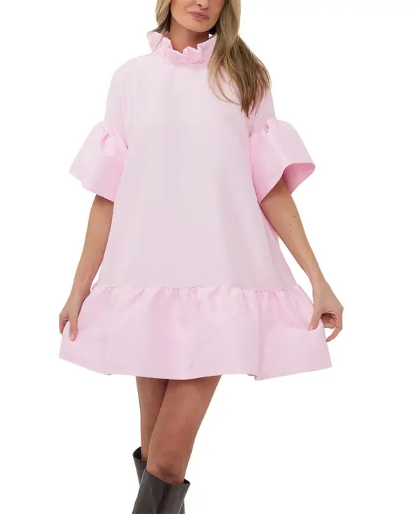 MARIELLE STOKKELAAR Blair Turtle-neck Dress - Pink