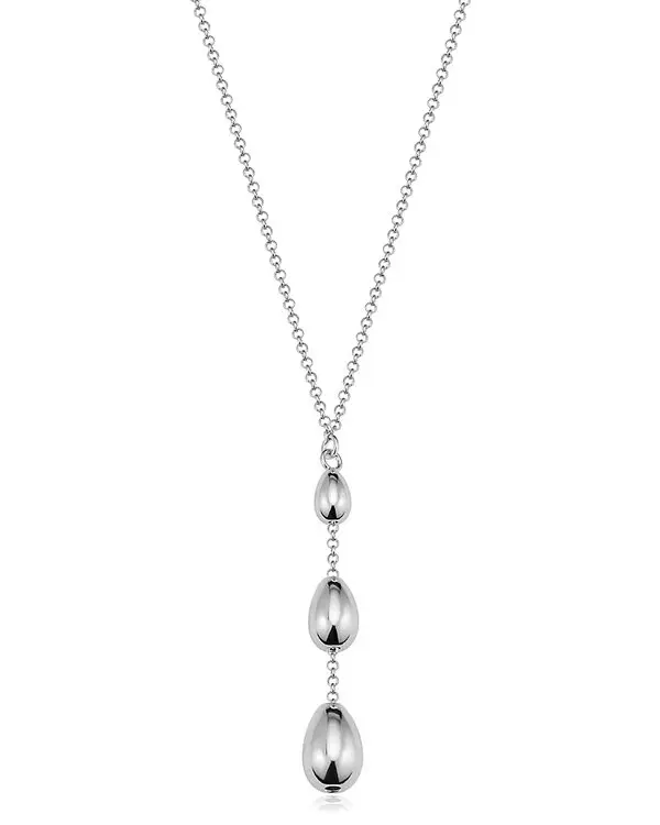 ORADINA Sterling Dripped In Necklace, 18 - Silver