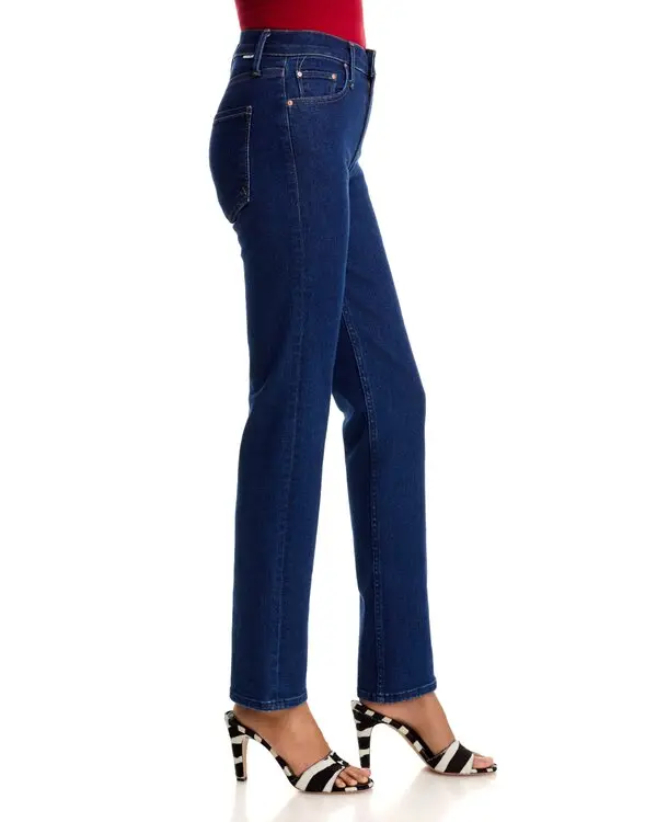 MOTHER Rider Skimp Mid Rise Straight Jeans
