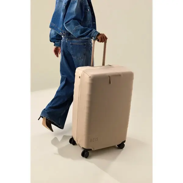 BEIS Large Check In Luggage Cover - Beige