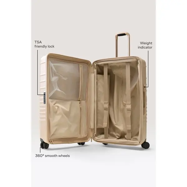 BEIS The Large Check-in Roller Luggage - Beige