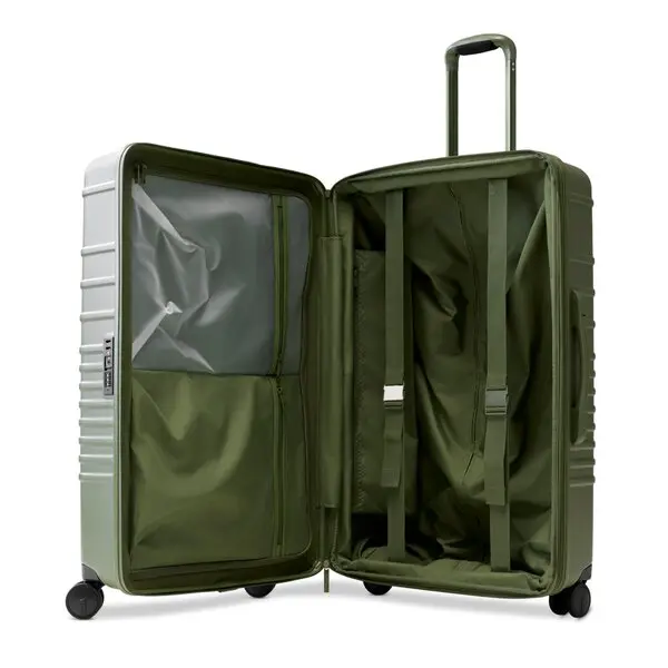 BEIS The Large Check In Roller Luggage - Olive
