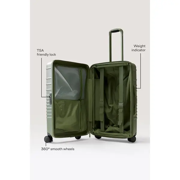 BEIS The Roller Medium Check-in Luggage - Olive