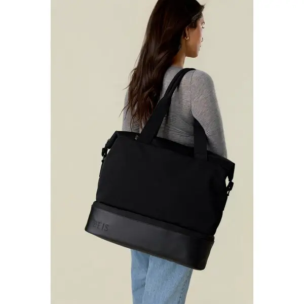 BEIS The Mini Weekender Travel Bag - Black