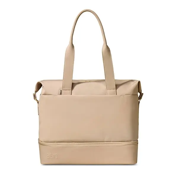 BEIS The Weekender Travel Bag - Beige