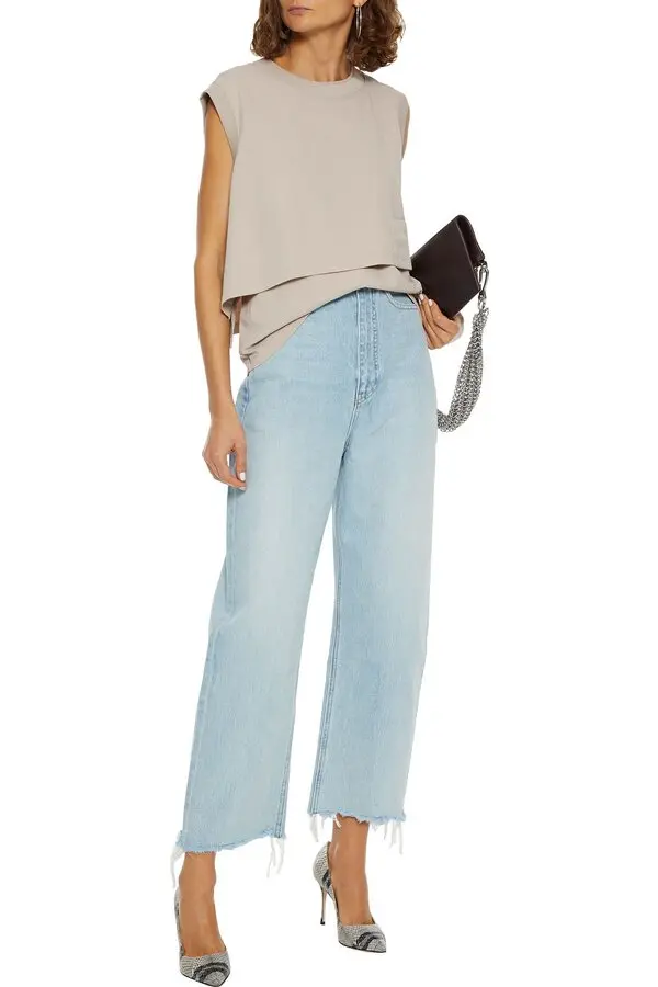 Alexander Wang Layered Cottonjersey Tank
