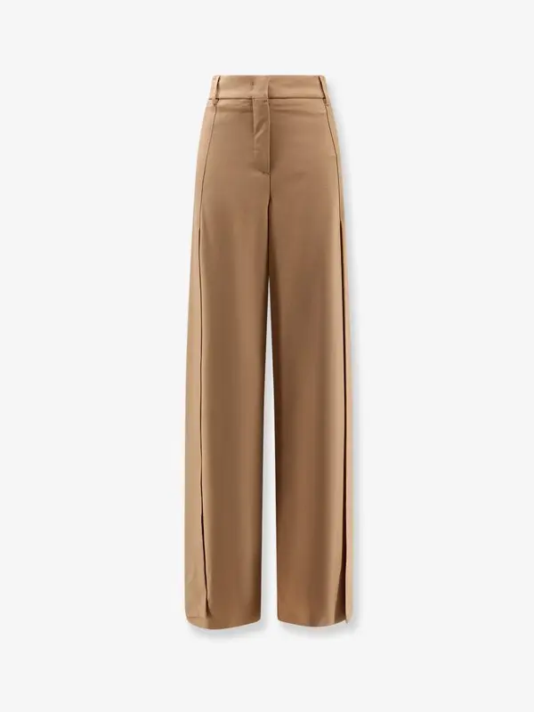 SEMICOUTURE Virgin Wool Blend Trousers - Beige