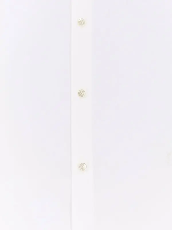 Saint Laurent Cotton Shirt With Cassandre Embroidery