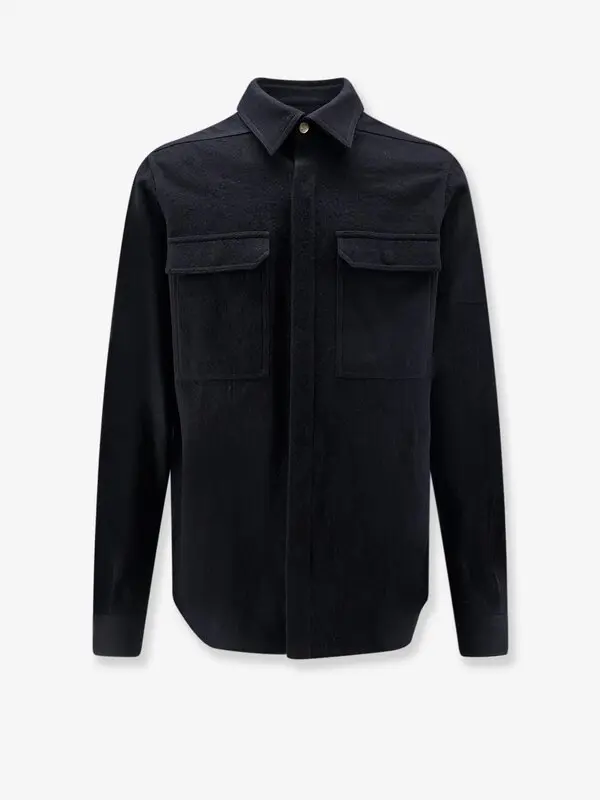 Rick Owens Cotton And Wool Outershirt