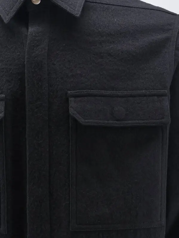 Rick Owens Cotton And Wool Outershirt