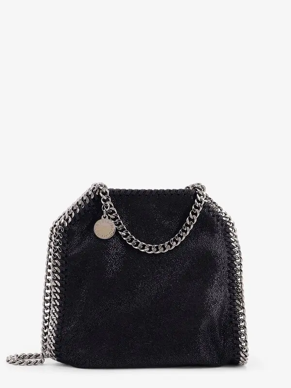 Stella McCartney Falabella Tiny Shaggy Deer Bag - Black