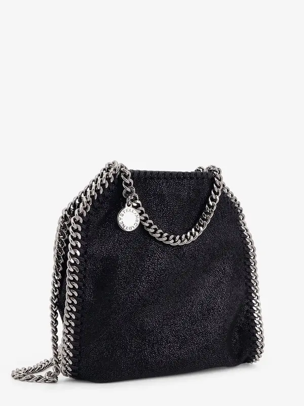 Stella McCartney Falabella Tiny Shaggy Deer Bag - Black