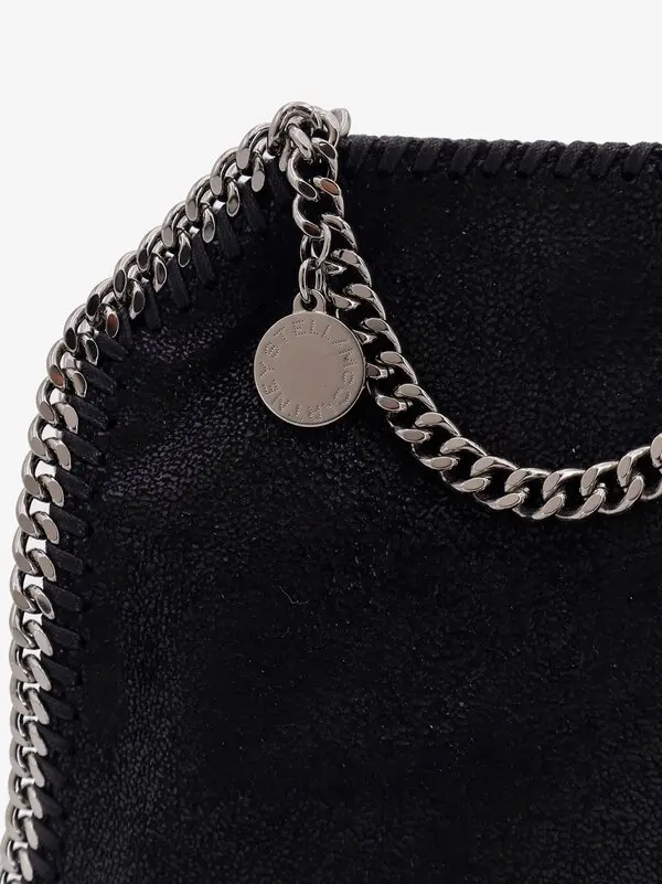 Stella McCartney Falabella Tiny Shaggy Deer Bag - Black