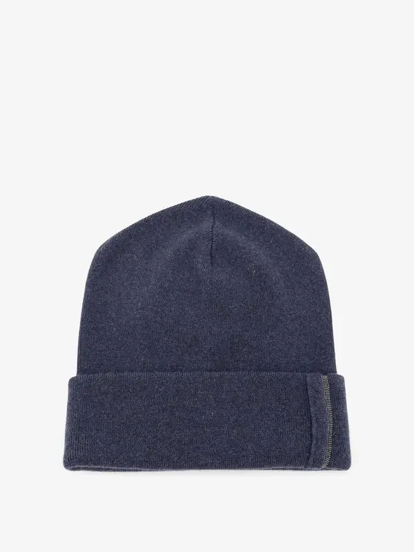 Brunello Cucinelli Cashmere Beanie With Monili Detail