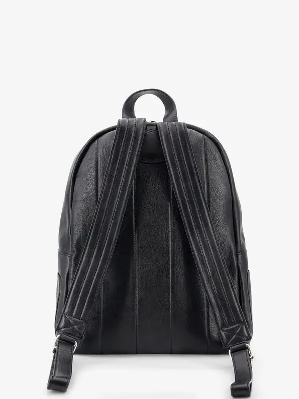 Orciani Leather Backpack With Logo